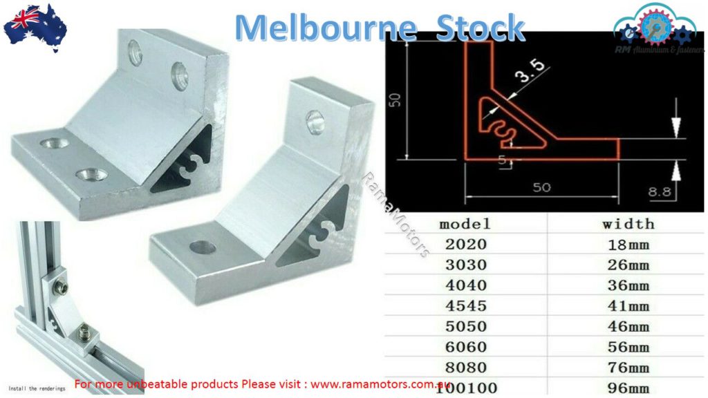 Right Angle Corner Joint Bracket (please select the size you require ...