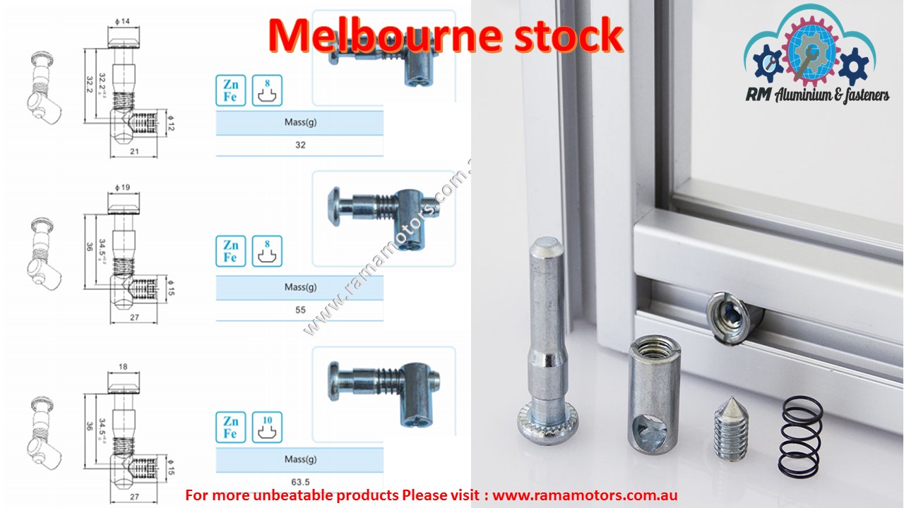 30 Series ,8 Slot Universal Milling Connector - RM Aluminium and Fasteners