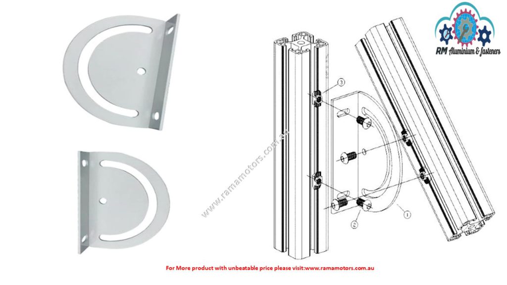 30 series free adjust steel connect plate - RM Aluminium and Fasteners