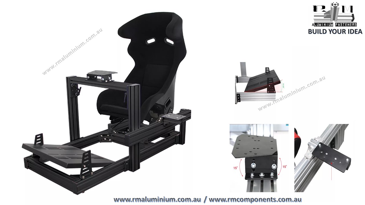 Extruded Aluminum Sim Racing Cockpit 3D CAD Model Library, 54% OFF
